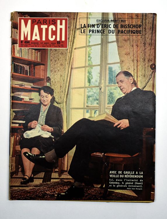 Paris Match Zeitschrift No 494 Samedi 27. Sept. 1958 (Gebraucht) in Biel/Bienne für CHF 7 – mit ...