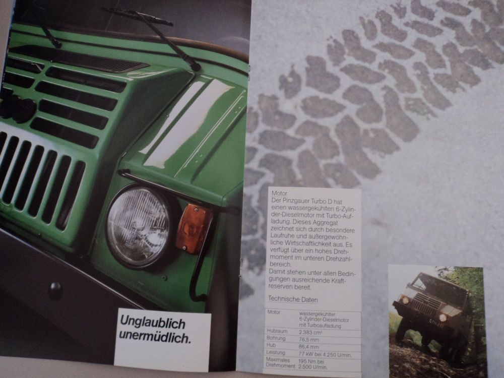 Prospekt Steyr Daimler Puch Pinzgauer Turbo 4x4 / 6x6 1980 | Kaufen auf Ricardo