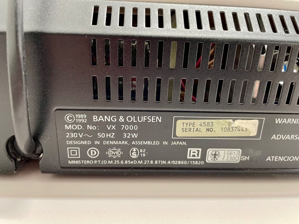 Bang & Olufsen 4500 System/ mit VX 7000 VHS Player (Gebraucht) in ...