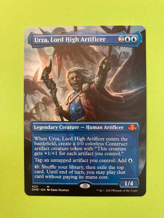 Boarderless Urza, Lord High Artificer Dominaria Remastered (Neu (gemäss Beschreibung)) in ...