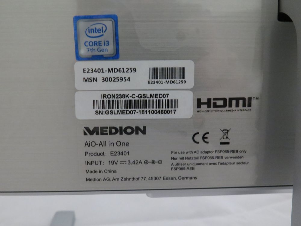 Medion Computer - All in One PC - Win 10 - HD + SSD - neu (Neu (gemäss ...