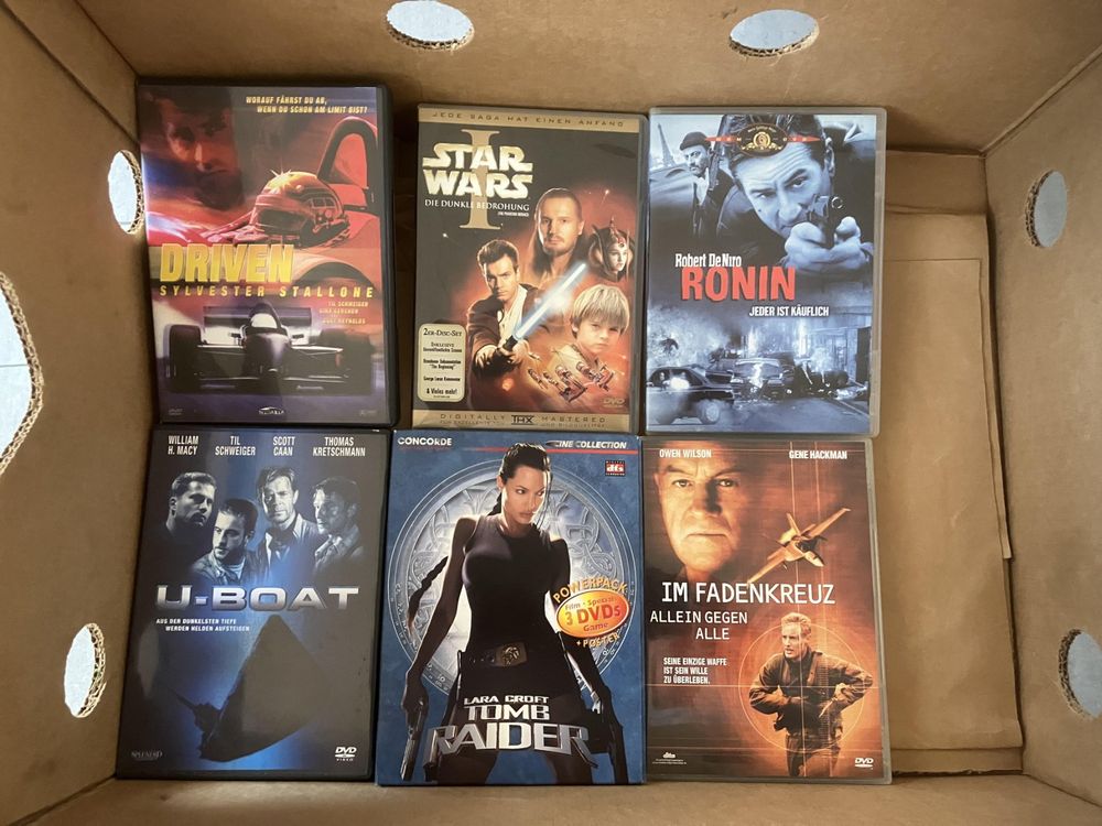 Schachtel DVDs Action 60 Stück ab 10.-- Alle Filme zu sehen! (Gebraucht) in Bichelsee für CHF 11 ...