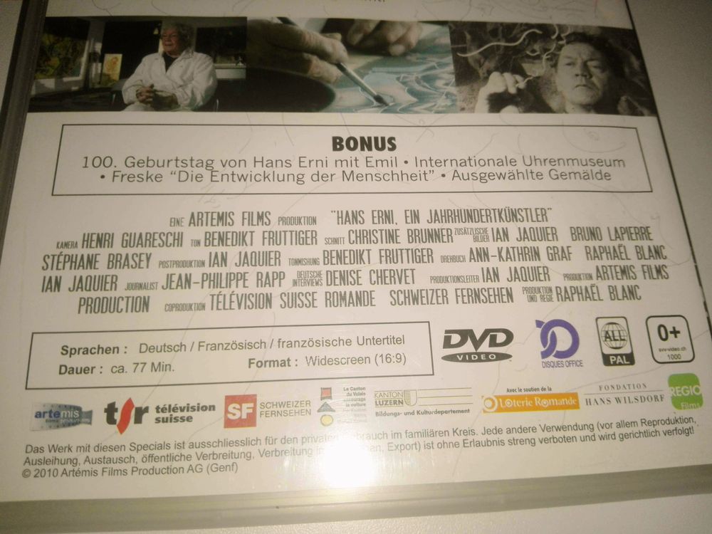 Hans Erni - ein Jahrhundertkünstler (Raphaël Blanc) >Doku
