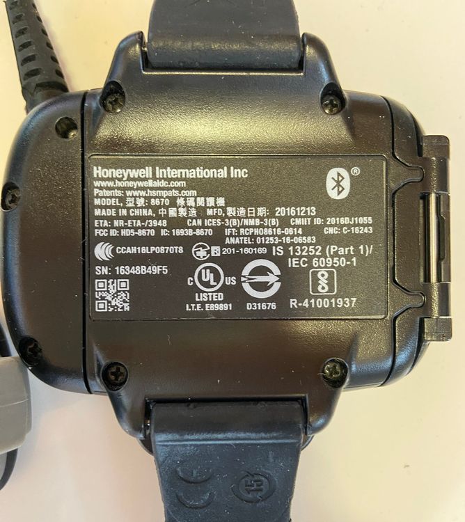 Honeywell 8670 Bluetooth Ring-Scanner – 1D/2D (Neu (gemäss Beschreibung ...