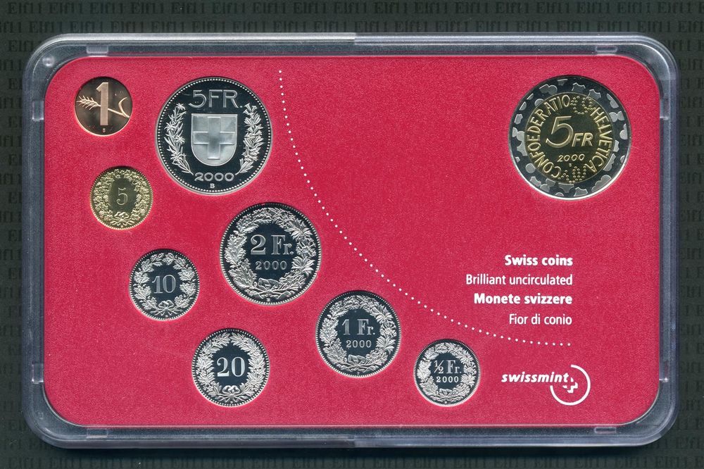 CHF-Münzsatz 2000 Basler Fasnacht stgl Jahrgangssatz | Kaufen auf Ricardo