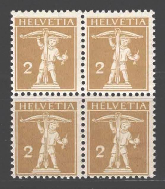 Tellknabe Nr. 123II im 4er-Block ** (Neu (gemäss Beschreibung)) in Nuglar für CHF 28 – mit ...