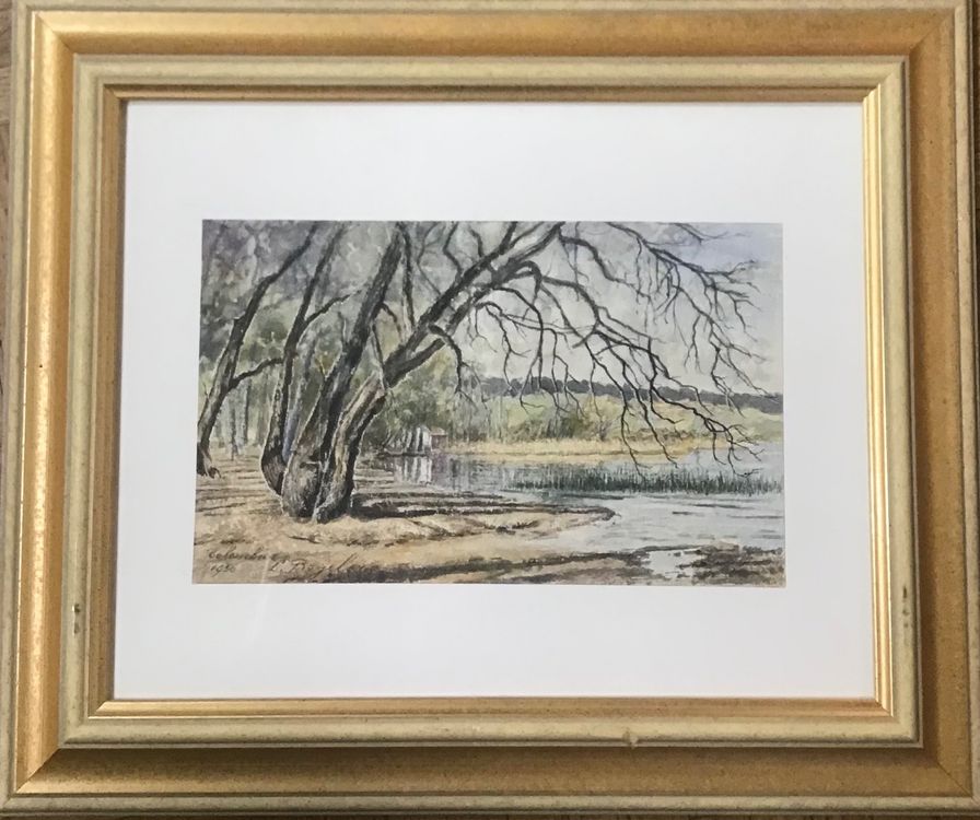 Französische Landschaft Aquarell Unleserlich Signiert | Kaufen auf Ricardo