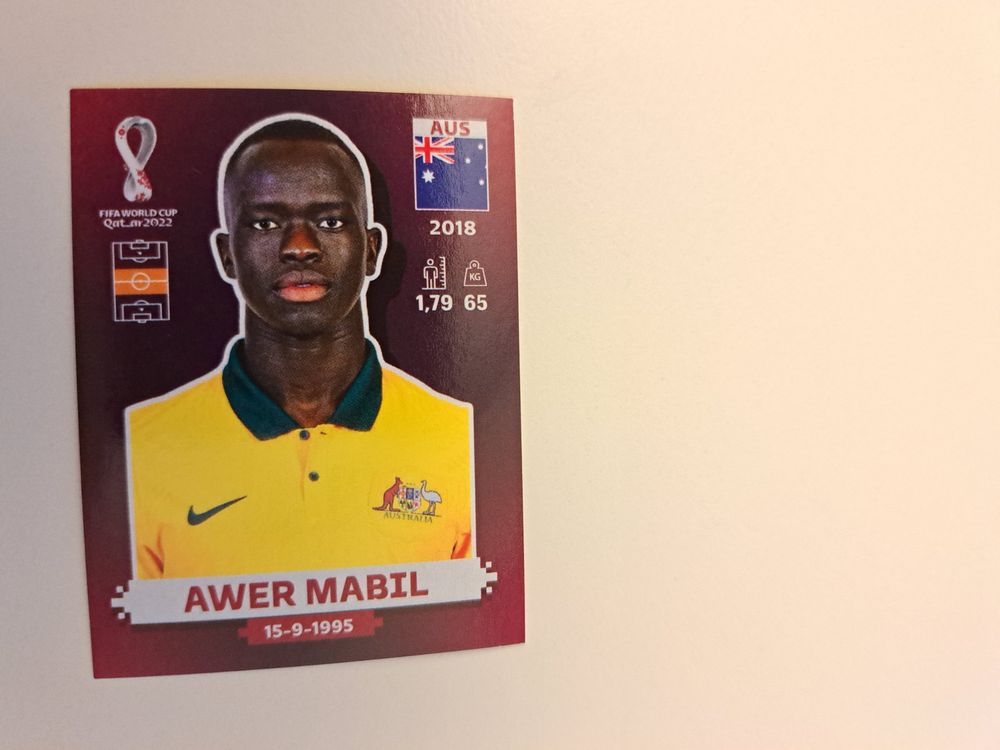 WM 2022 AUS 14, AWER MABIL, PANINI | Kaufen auf Ricardo