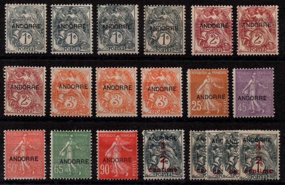 Andorra 1931 - ex Nr. 1-16 * (mit Falz) (Gebraucht) in Allschwil für ...