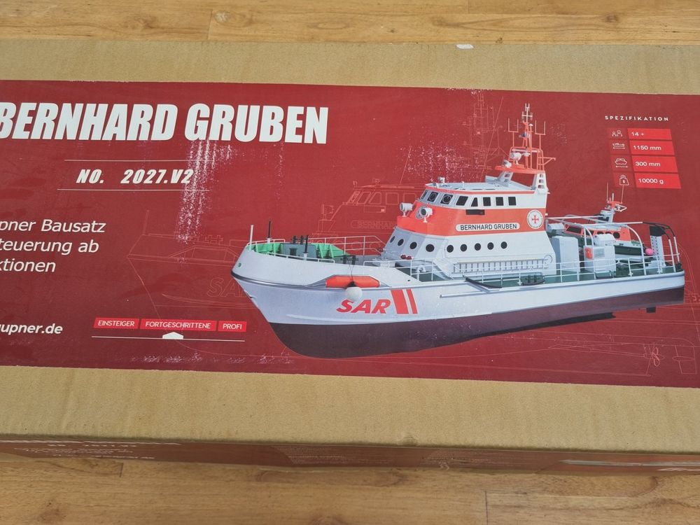 RC Modellschiff Bernahrd Gruben mit Fidi Graupner Bausatz (Neu und ...