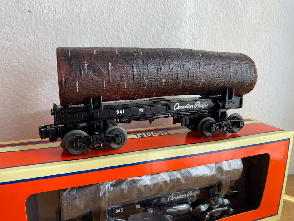Lionel Canadian Pacific Skeleton Log Car 6-27830 und 6-27831 (Neu und ...