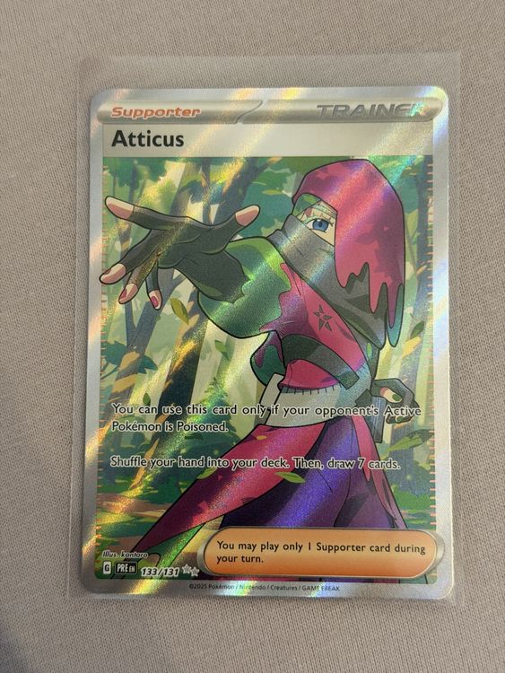 Pokémon Atticus 133/131 Prismatic Evolutions (Neu (gemäss Beschreibung ...