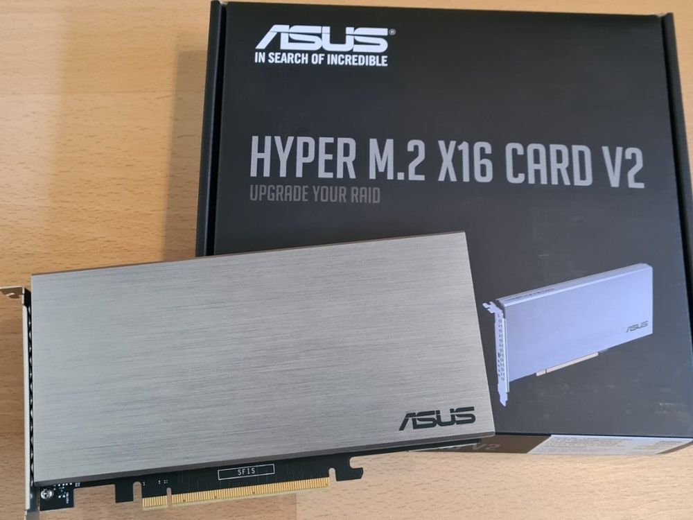 PCI-E Karte für bis zu 4x M.2-SSD | ASUS M.2 X16 CARD V2 | Kaufen auf ...