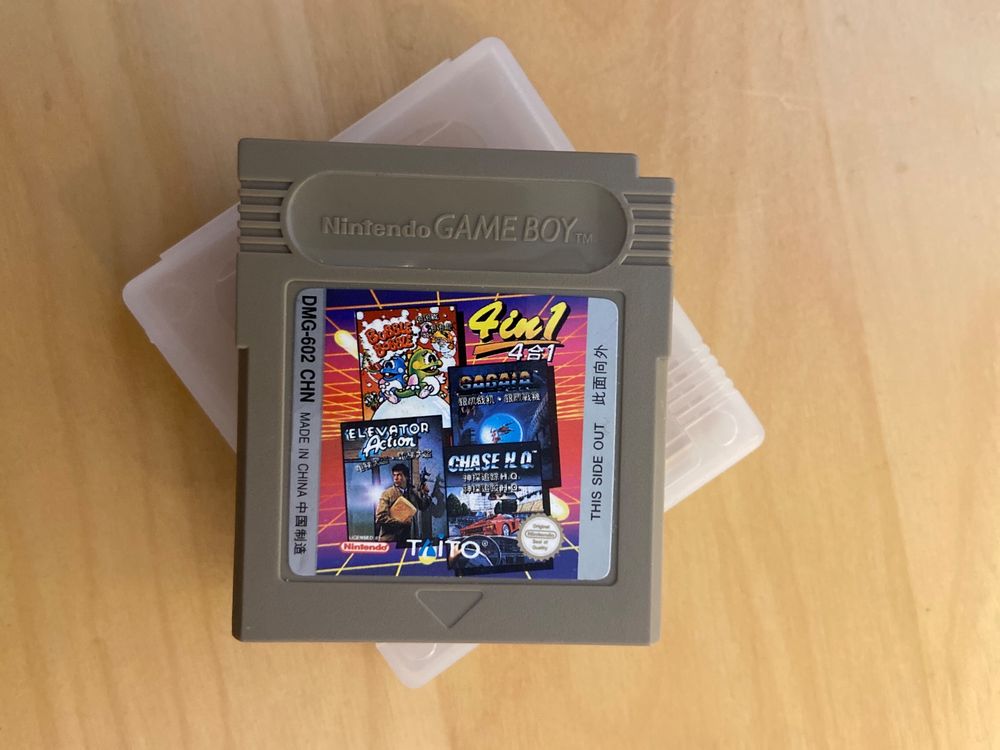 Taito 4 1 - Elevator / Chase HQ / Bubble / Sagaia - GB Game (Gebraucht ...