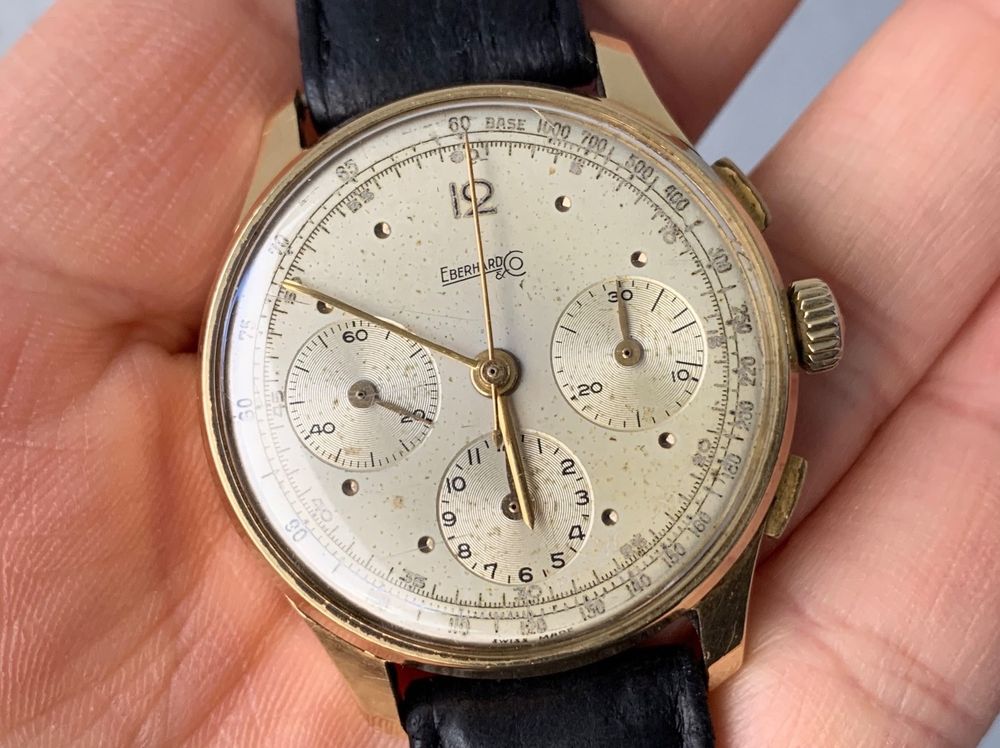 EBERHARD Valjoux 72 Chronograph 18 carats GOLD (Gebraucht) in Biel ...