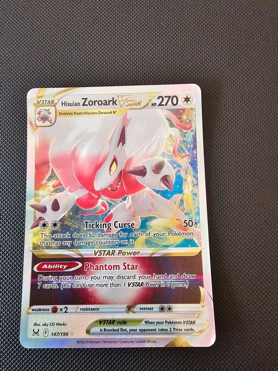 Pokemon Hisuian Zoroark VSTAR 147/196 - Lost Origin EN (Gebraucht) in Luzern für CHF 4 – mit ...
