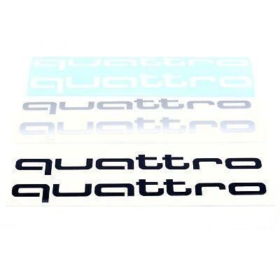 Aufkleber / 2x Quattro in Schwarz 3x30cm (Neu und originalverpackt) in ...
