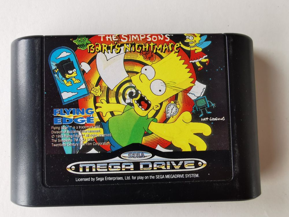Sega Mega Drive - The Simpsons Bart's Nightmare (Gebraucht) in Lenzburg ...