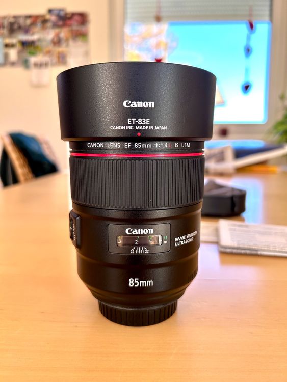 Objectif Canon 85mm 1.4 L IS USM en bon état (Neuf (Voir description ...