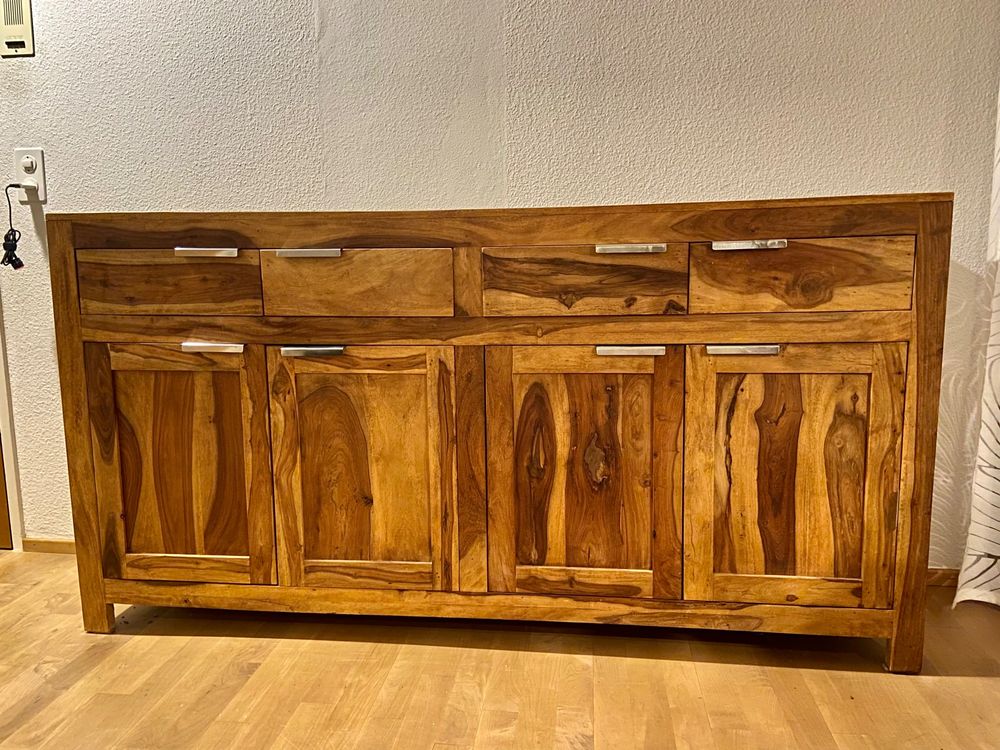 Sideboard / Kommode / Buffet / Schrank Sheesham Massivholz (Gebraucht ...