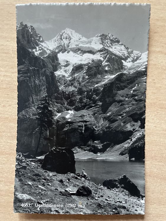 Alte Ansichtskarte Oeschinensee Berner Oberland 1947 (Gebraucht) in Neuhausen am Rheinfall für ...
