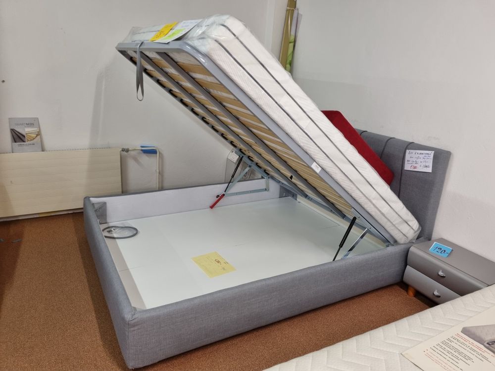 Lit box spring avec coffre 160 x 200cm. Made en Italie (Neuf avec ...