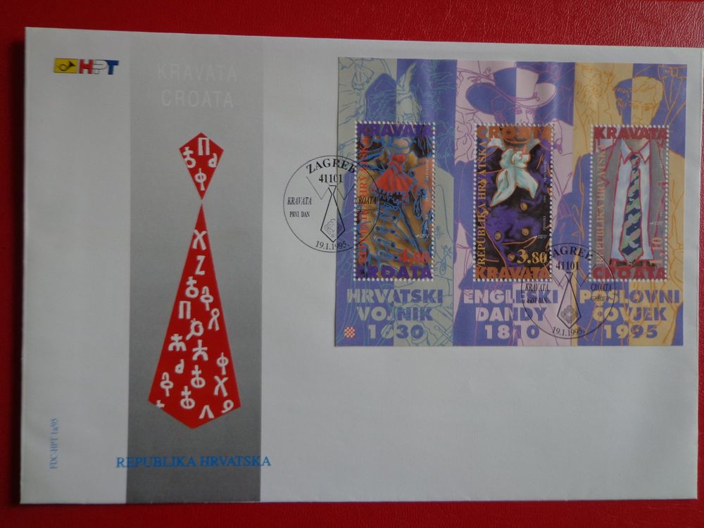 FDC 1995 BLOCK Zagreb Kravata Croata | Kaufen auf Ricardo