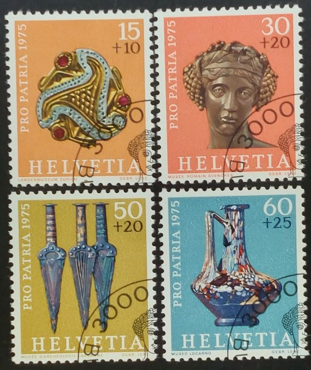 1975 Pro Patria B166-B169 ʘ ET Stempel gummiert (Neu (gemäss ...