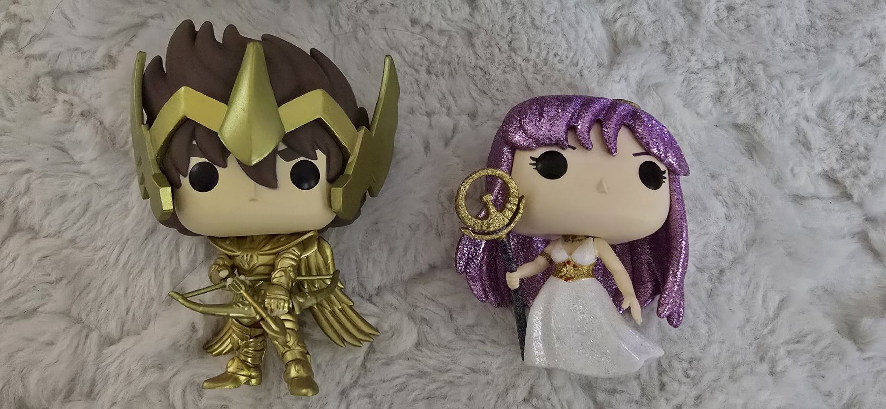 Funko Pop Saint Seiya Sagittaire Seiya & Saori Kido diamond (Neuf (Voir ...