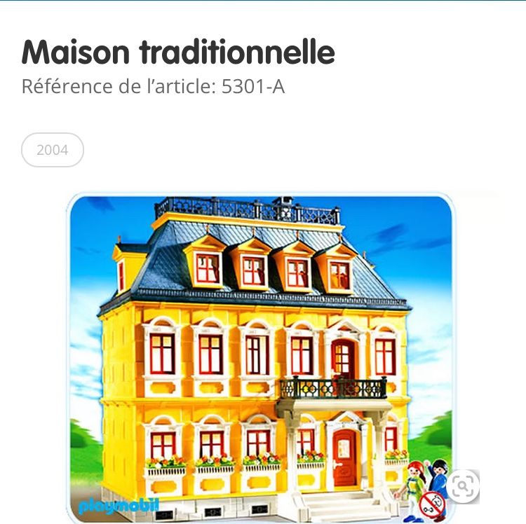 Maison traditionnelle avec personnages et meubles (D'occasion) à pour ...