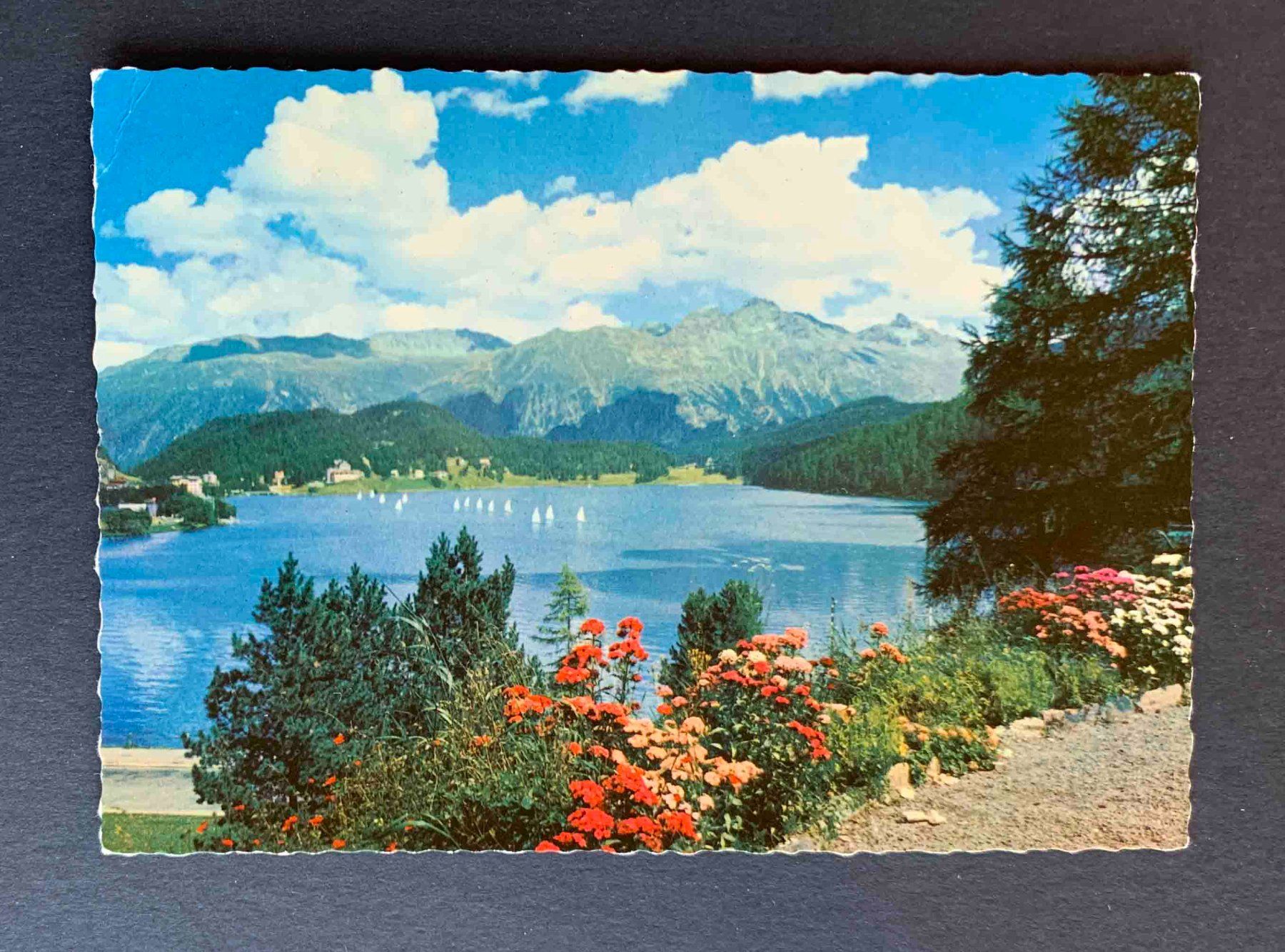 AK St Moritz Blick über den St Moritzersee (Gebraucht) in Goldau für ...