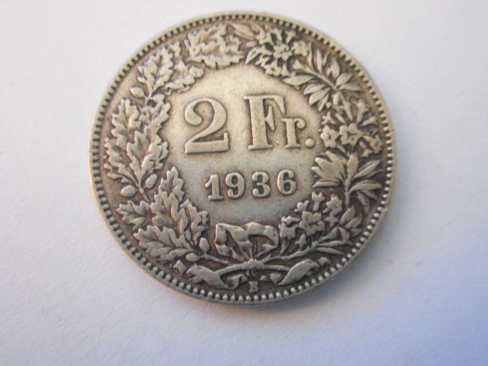 2 Fr. 1936 silber (Gebraucht) in Kriegstetten für CHF 7.45 – mit Lieferung auf Ricardo kaufen