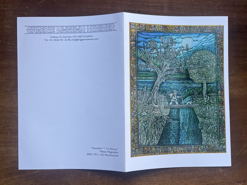 Walter Wegmüller HR Giger Museum Karte (Neu (gemäss Beschreibung)) in ...