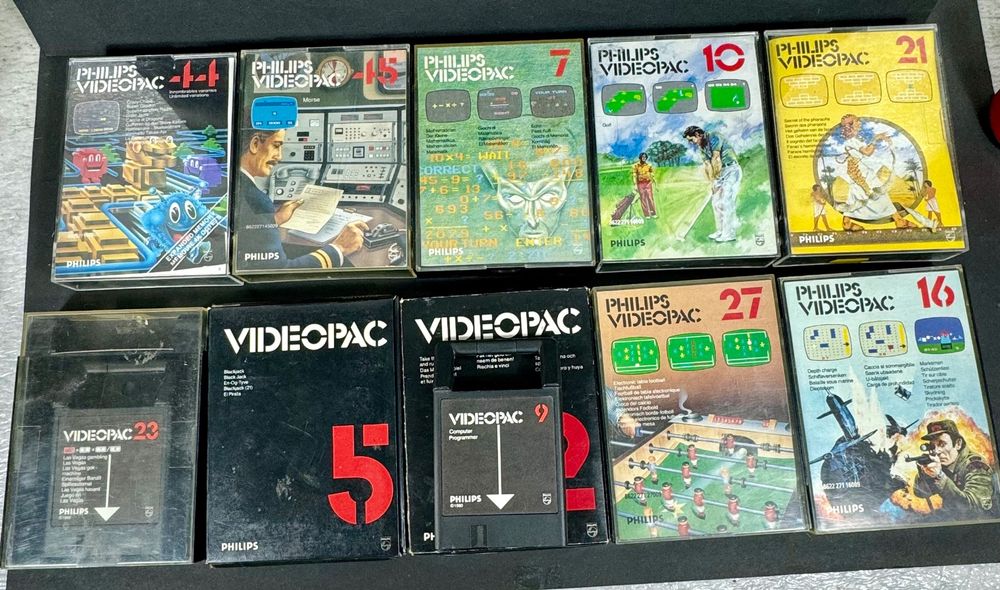 Vintage 50er Jahre 11 x Verschiedene Philips Videopac G7000 (Gebraucht ...