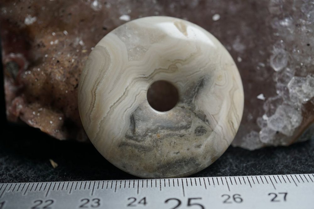 Botswana Achat Pi Scheibe 40mm Donut ab 1.- | Kaufen auf Ricardo