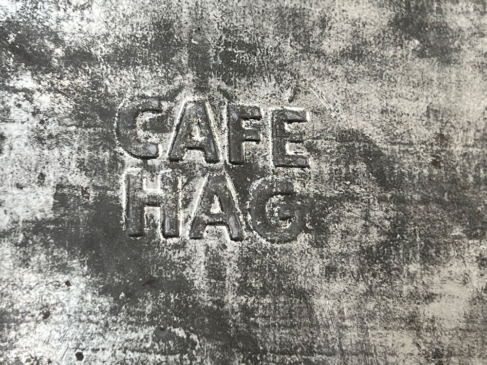 Cafe Hag Blechdose retro Werbung Dose Kafidose Kaffer (Gebraucht) in ...