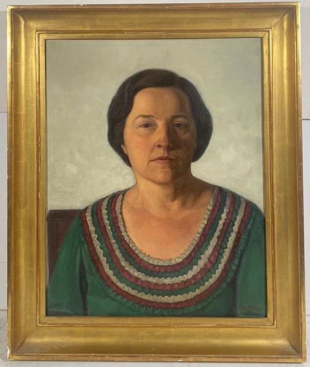 Portrait Gemälde von eine Dame Unleserlich Signiert (Gebraucht) in Root für CHF 444 – mit ...