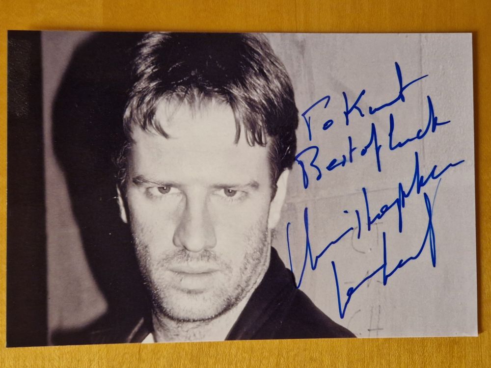 Christopher Lambert, Original Autogramm auf Foto in s/w (Gebraucht) in ...