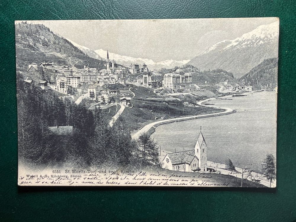 St-Moritz Dorf und engl. Kirche (Gebraucht) in Steg VS für CHF 4.8 – mit Lieferung auf Ricardo ...