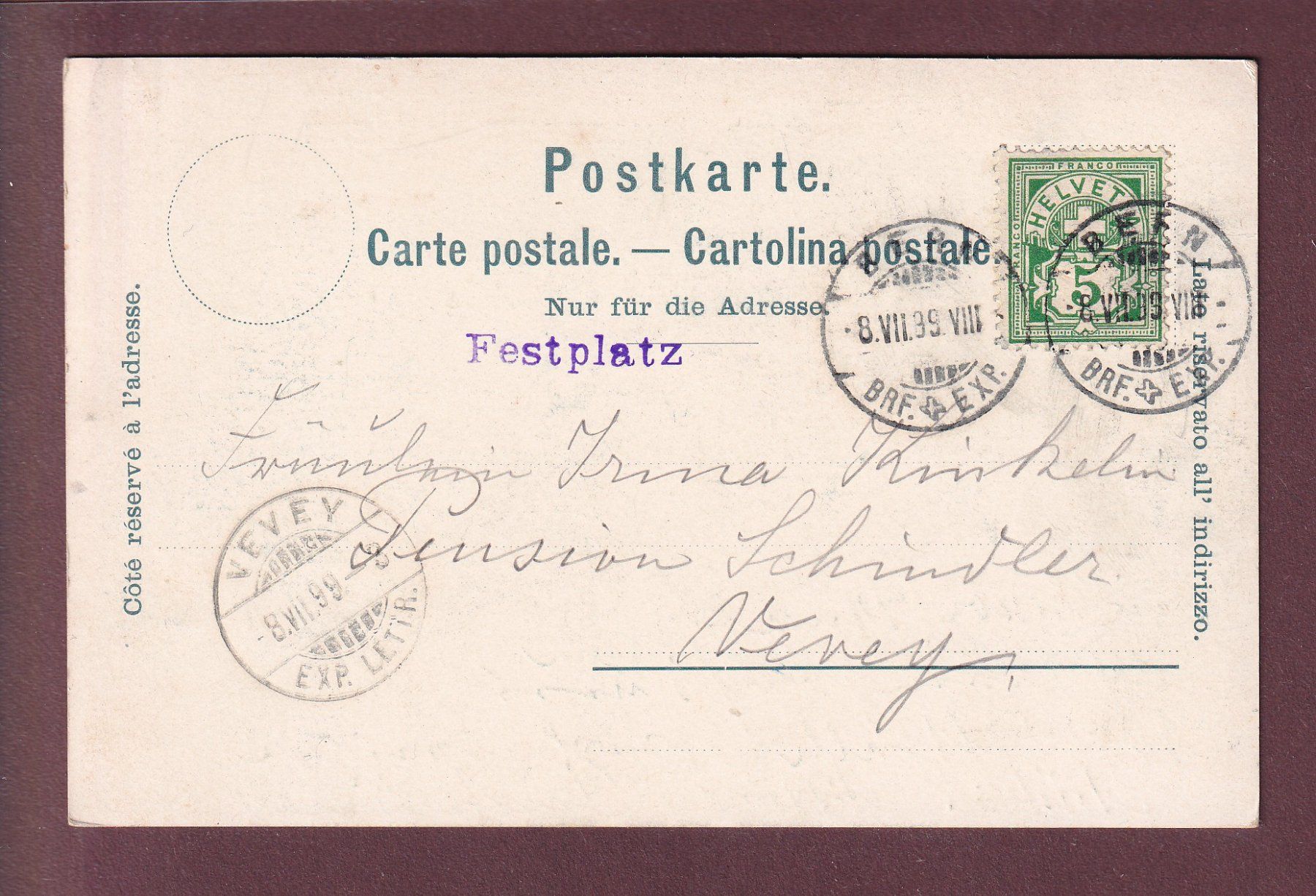 BERN - Sängerfest 1899 (Gebraucht) in Pully für CHF 25 – mit Lieferung ...
