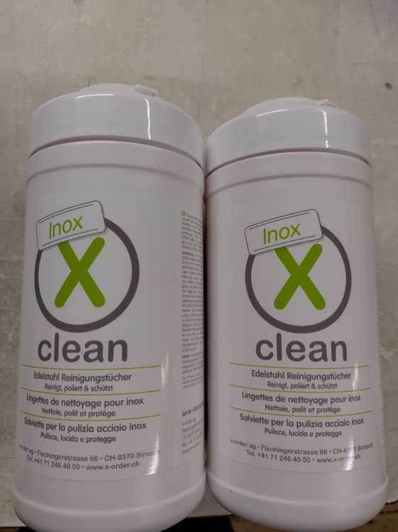 2x X Clean Inox Edelstahl Reinigungstücher | Kaufen auf Ricardo