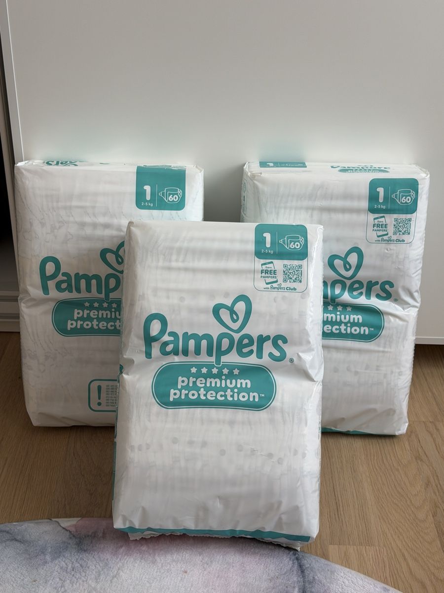 3x pack mensuel Pampers premium protection 540 pcs (Neu und ...