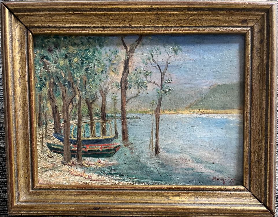 Antike Seelandschaft Gemälde , Unleserlich Signiert (Gebraucht) in Root für CHF 19 – mit ...