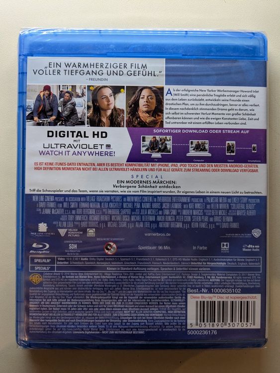 "Verborgene Schönheit" mit Will Smith [Blu-ray/neu & OVP] (Neu und ...