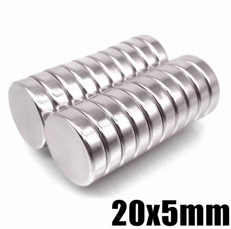 Neodym Magnet 20x5mm N52 Leistungsstarkes NdFeB 20*5 mm (Neu (gemäss ...