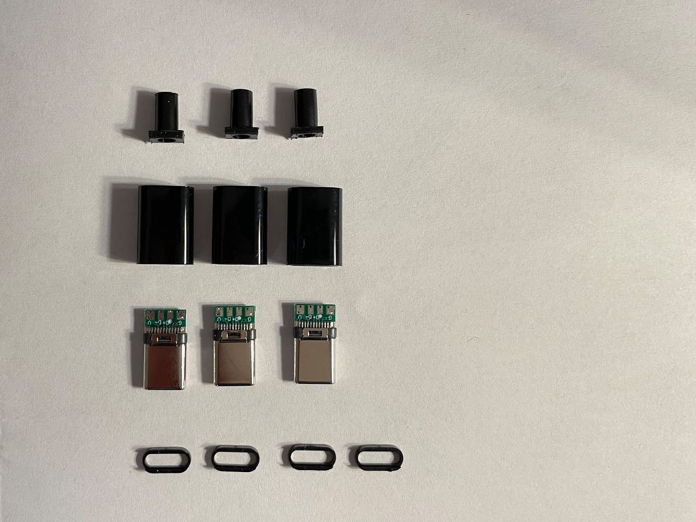 USB-C Stecker zum selbst Anlöten - Set mit 3 Stk. (Neu (gemäss ...