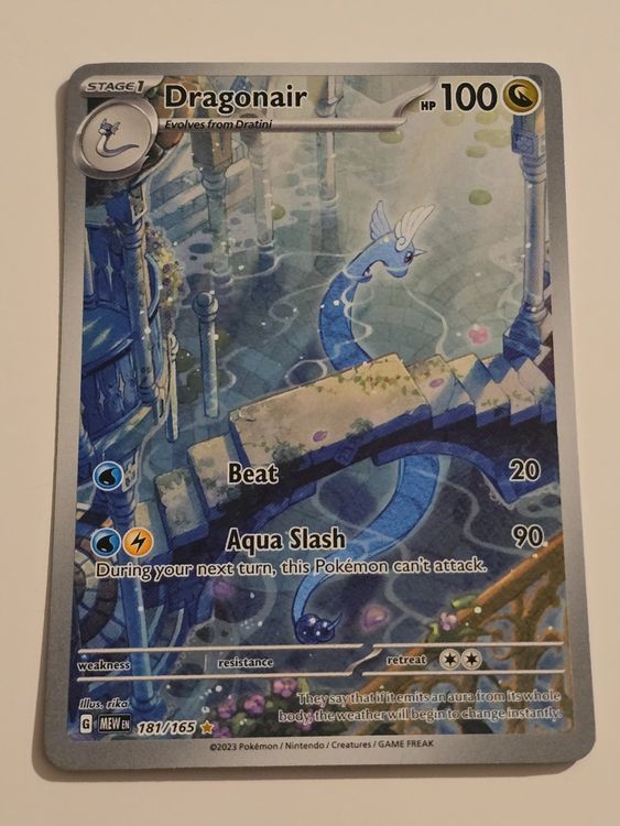 ⚠️TOP⚠️ 🇬🇧 Pokemon 151 Dragonair ex / Dragonir ex 181/165 (Neu (gemäss ...