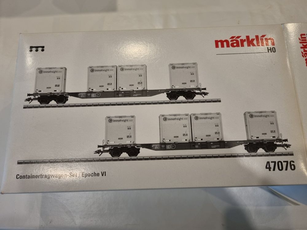 Märklin 47076 Containerwage-Set innofreight Spur H0 (Neu (gemäss ...