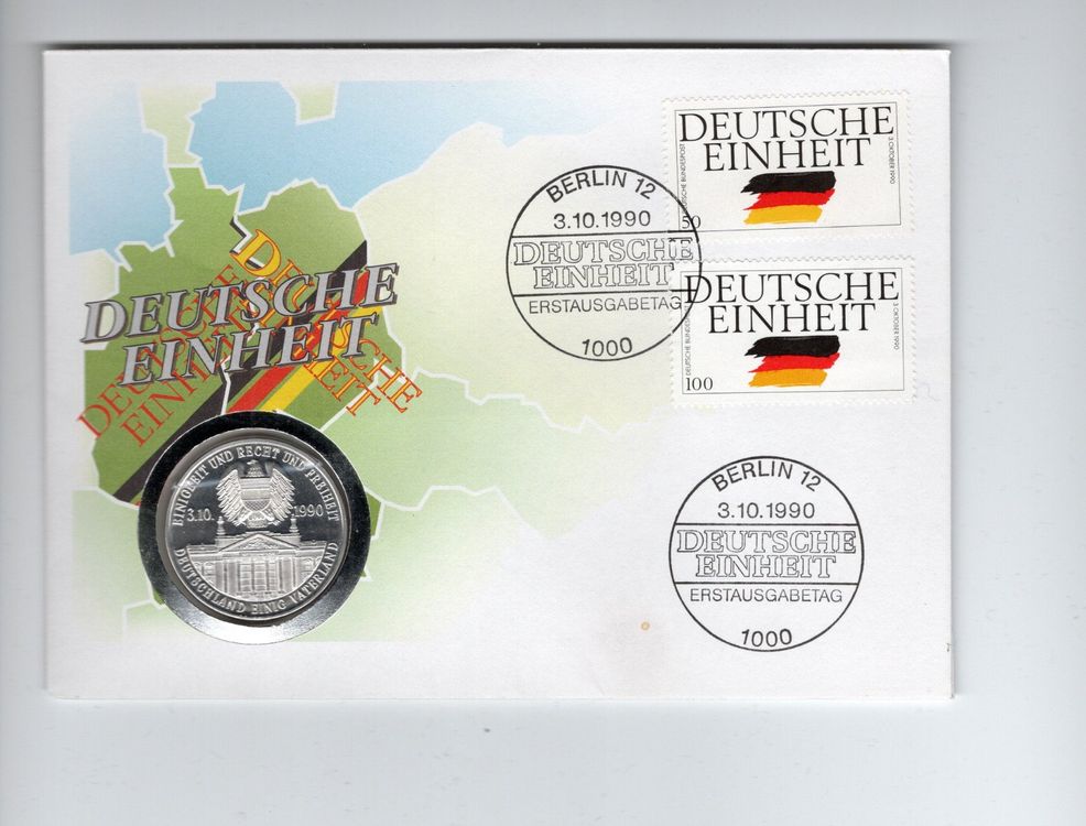 Deutschland, Münzbrief Deutsche Einheit, 1.10.1990 | Kaufen auf Ricardo