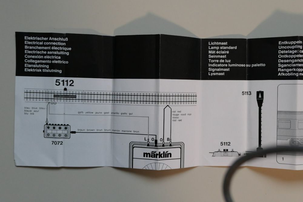 Märklin Spur H0: 5112 5113 Entkupplungsgleis Lichtmast Set | Kaufen auf ...